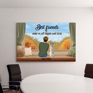 Personalized Canvas, Best Friends Come In All Shape and Sizes, Woman ...