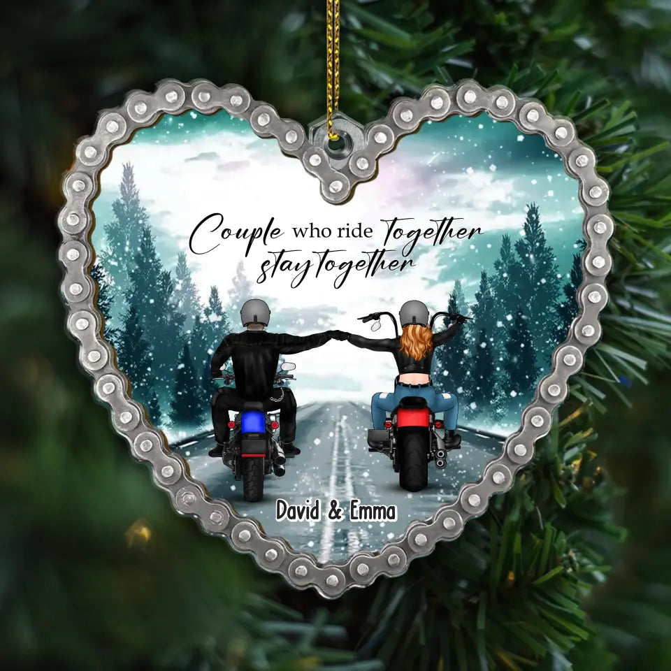 Couple Who Ride Together Stay Together - Personalized Gifts Custom Acr ...