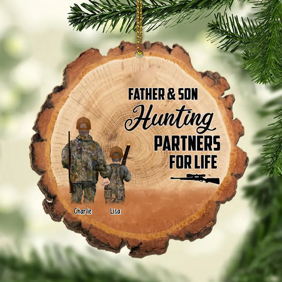 Father & Son Hunting Partners For Life - Personalized Gifts Christmas ...