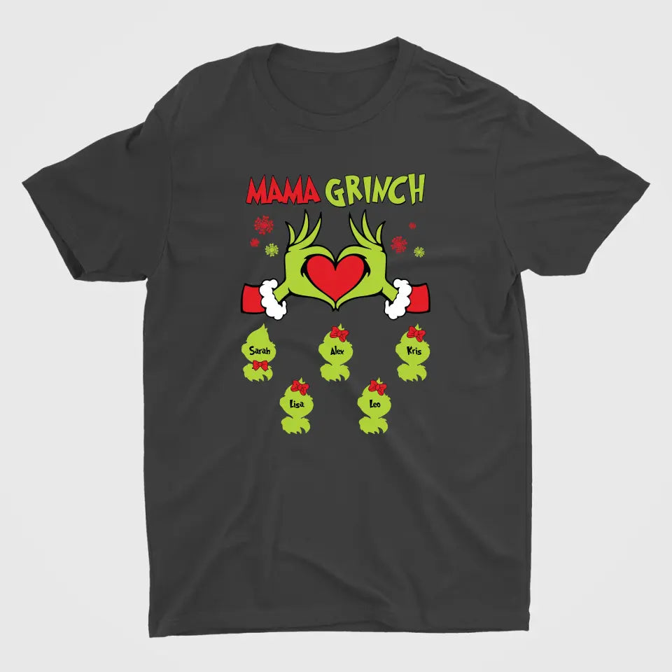 Mama Grinch - Personalized Christmas Gifts Custom Shirt For Grinch Fam ...