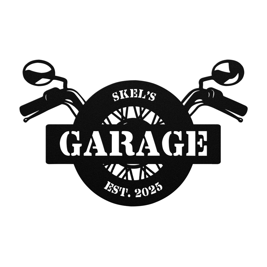 Motorcycle Garage Signs Motorcycle Garage Sign Personalised, Metal