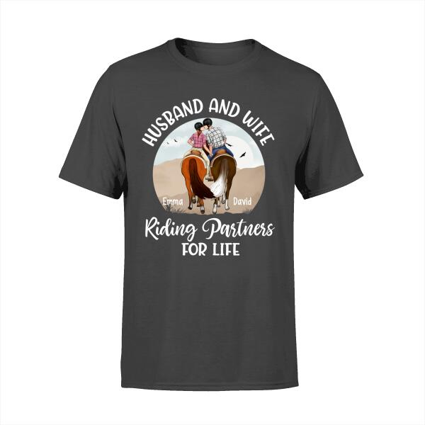 Personalized Shirt, Horse Riding Partners For Life, Gifts For Horse Ri ...