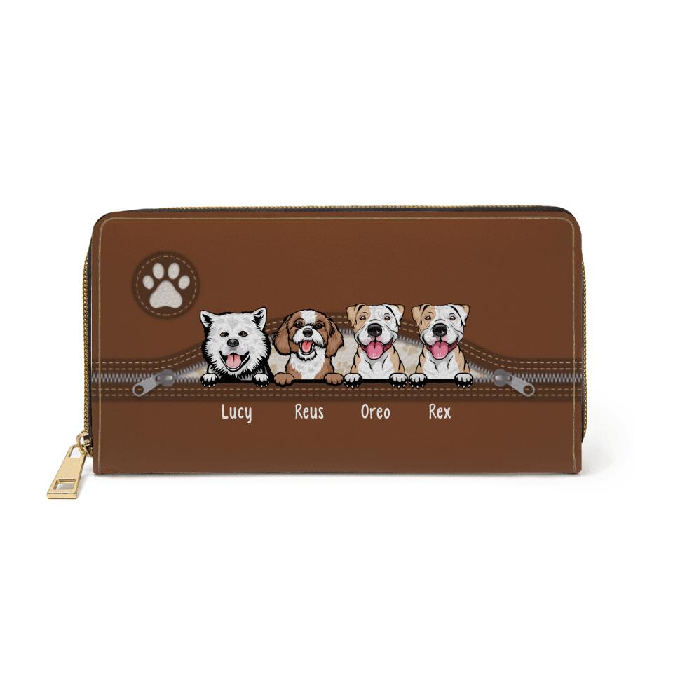 Personalized Gifts Custom Wallet For Dog Lovers - Custom Dog Paw Wallet ...