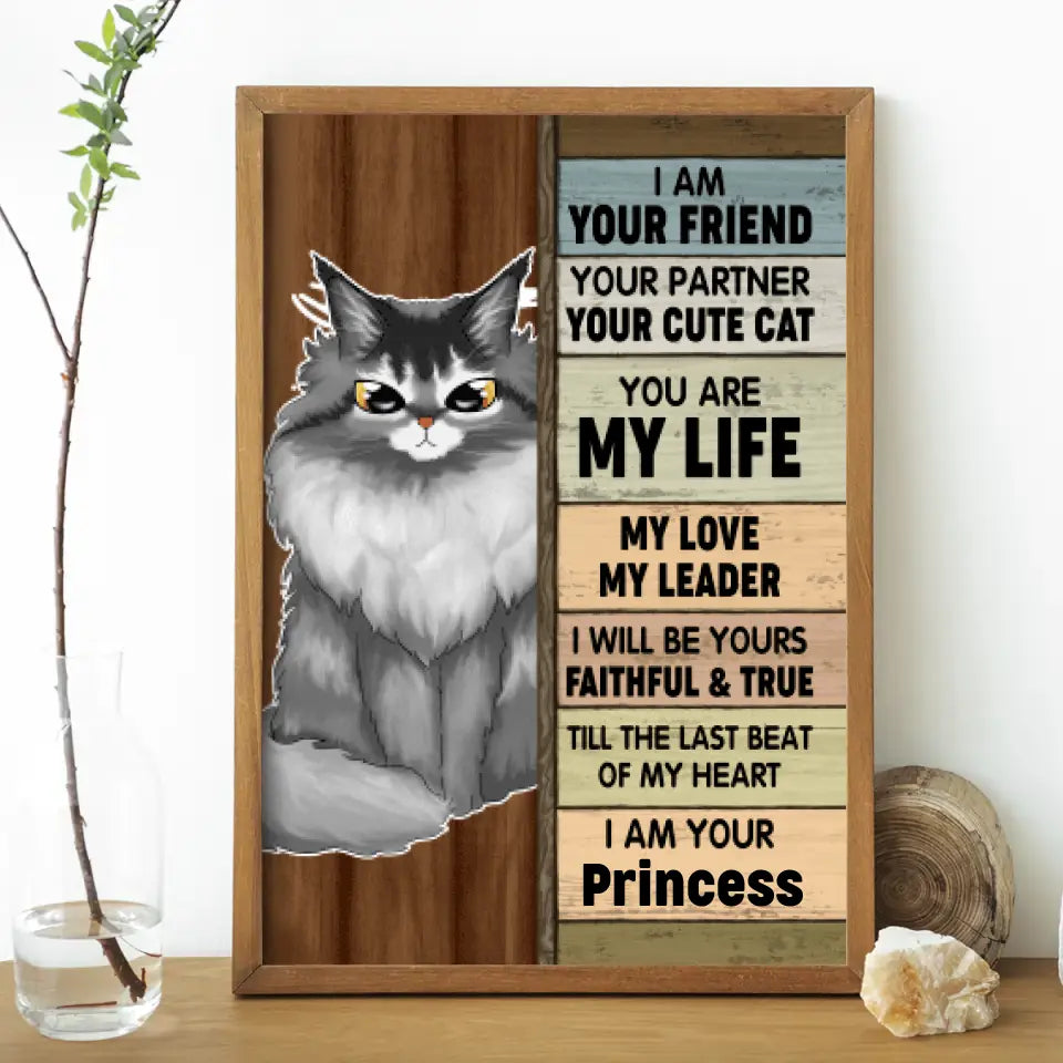 Personalized Poster, Cute Cat, Gift for Cat Lovers — GearLit